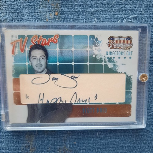 SCOTT BAIO AUTO 2008 DONRUSS AMERICANA TV STARS #'108/110 HAPPY DAYS ...