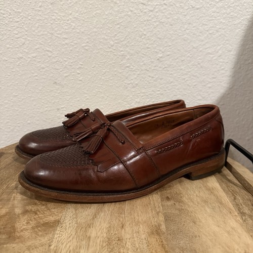 Allen Edmonds Cody Brown Leather Tassel Loafers Shoes Men's Size 9.5 D ...