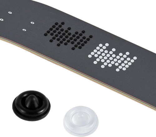 100pcs Anti-Slip Snowboard Stomp Pads Mat, 0.53x0.53x0.2", clear, black ...