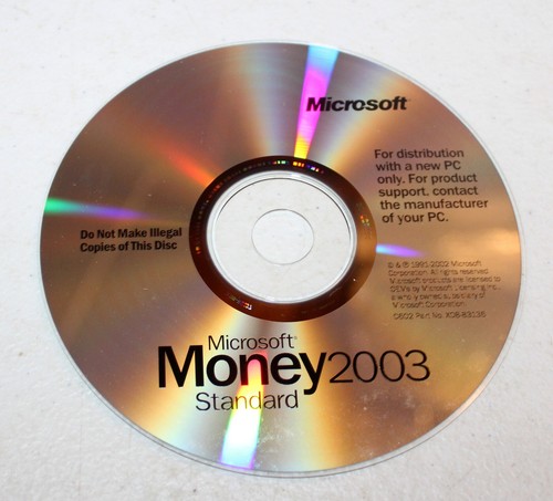 Microsoft Money 2003 Standard (PC, 2002, DISC ONLY) | eBay