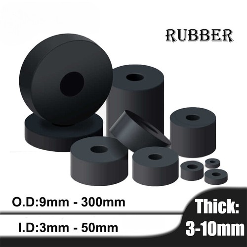 Round Rubber Spacer Anti Vibration Isolation Pads Isolator Bushing ...