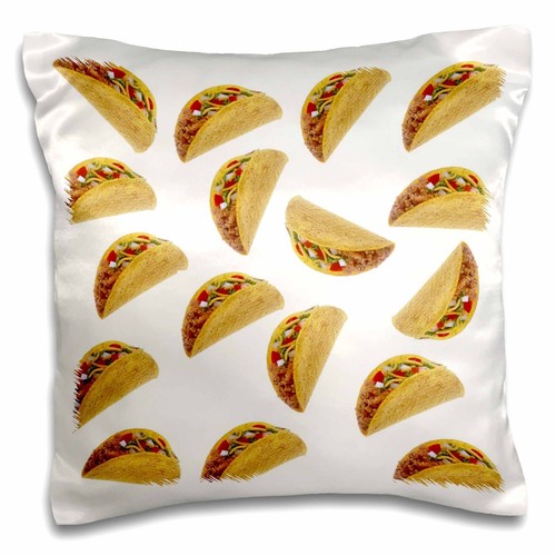 3dRose Print of Tacos Toss Repeat Pattern 16x16 inch Pillow Case | eBay