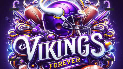Minnesota Vikings Forever Inspired Multicolor License Plate New | eBay