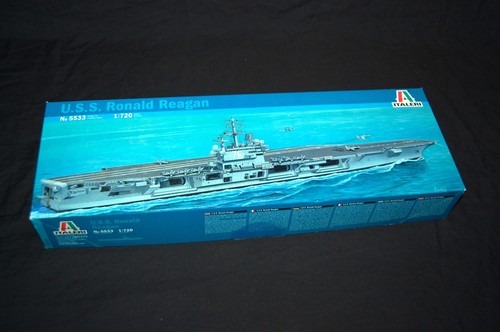 Italeri 1/720 USS Ronald Reagan CVN-76 Nimitz Class Aircraft Carrier ...