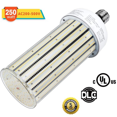 480V LED Corn Bulb 250W Garage Cob Light 28000LM E39 Mogul Base 6000K ...