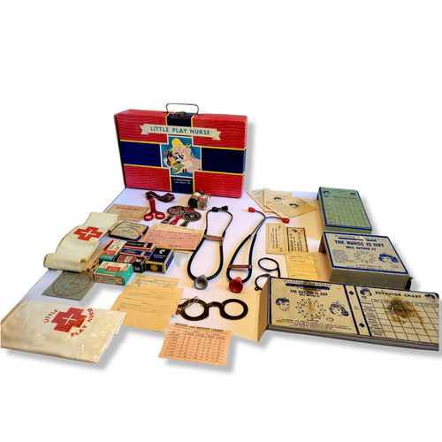 Mid century Modern Little Play Nurse 40s A Transogram Golden Medal Toy ...