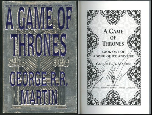 George RR Martin SIGNED A Game of Thrones HC 1st Ed 1st Pr PSA/DNA ...