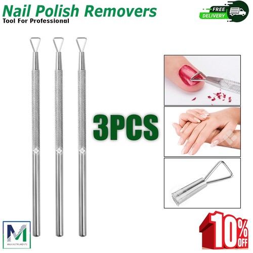 UV Gel Polish Remover Triangle Stick Rod Pusher Nail Art Tools 3 ...