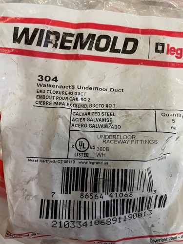 Wiremold 304 Duct End Cap (Pack of 5) | eBay