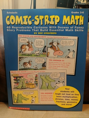 Comic-Strip Math : 40 Reproducible Cartoons with Dozens of Funny Story ...