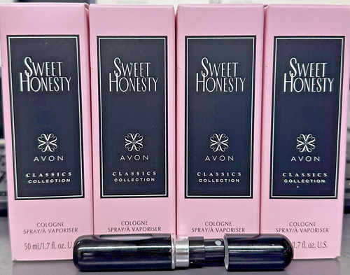 4- Avon Classic SWEET HONESTY Cologne Spray Perfume 1.7oz/FREE TRAVEL ...