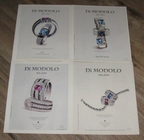 Di Modolo Jewelry ADs original FULL PAGED magazine pages PHOTO ...