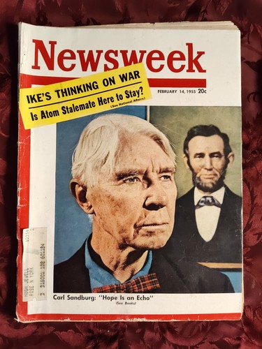 NEWSWEEK February 14 1955 CARL SANDBURG SHAH of IRAN | eBay