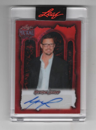 MATTHEW LILLARD 2025 LEAF METAL HALLOWEEN BASE AUTOGRAPH BLOOD ...