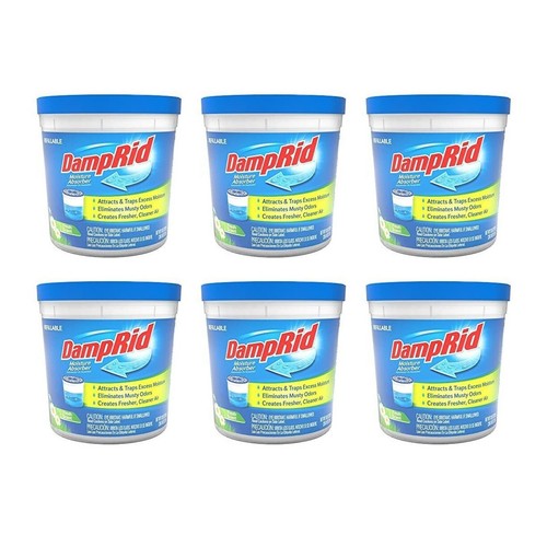 DampRid Fresh Scent Refillable Moisture Absorber - 10.5oz cups - 6 PACK ...
