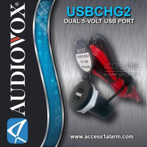 Audiovox Advent USBCHG2 Wired Dual Outlet USB 2.5 Amp Quick Charging ...