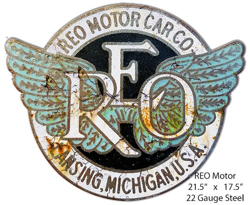 REO Motors Reproduction Laser Cut Out Metal Sign 17.5x21.5 | eBay