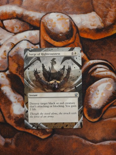 Magic the Gathering Surge of Righteousness Hand Painted Unique Custom ...