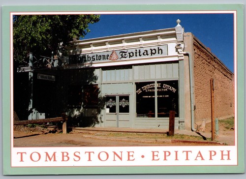 Postcard The Tombstone Epitaph, Tombstone Arizona Unposted | eBay