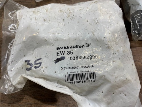 LOT OF 35 WEIDMULLER EW35 0383560000 END BRACKET TERMINAL BLOCK B259 | eBay