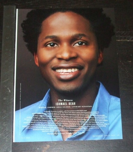 Ishmael Beah K.Y. Amoako original ONE magazine clipping page PHOTO ...