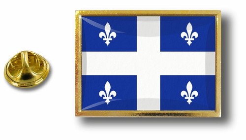 Pins Pin Badge Metal With Butterfly Clip Canada Quebec Flag | eBay