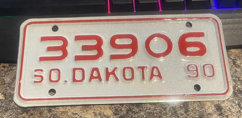 1990 South Dakota motorcycle license plate. Unused Great Condition! | eBay