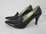 Lovely People Black Stiletto Heeled Open Toed Shoes zipper on the heels ...