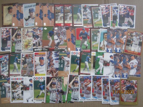 Huge Lot of (50) Michael Young Baseball Cards loaded Rangers | eBay