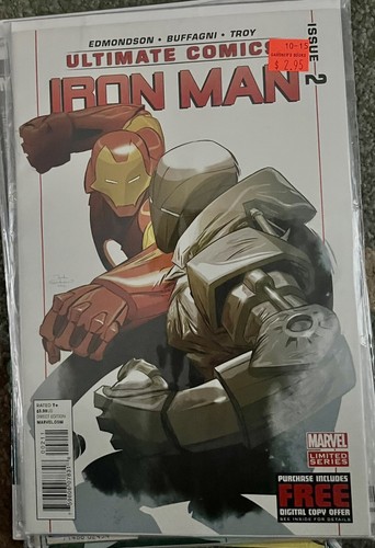 Ultimate comics iron man issue 2 includes digital offfer inside never ...
