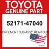 52171-33170 Toyota Reinforcement, rear bumper 5217133170, New Genuine ...