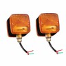 2 Pcs Turn Signal Light Flasher Lamp Tractor Yanmar Kubota other Squre ...