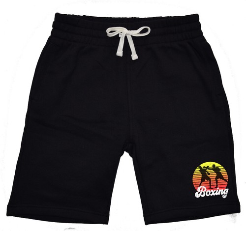 Mens Chest Boxing Sunset Fleece shorts sweatpants jogger MMA Fighting ...