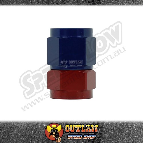 SPEEDFLOW STRAIGHT ALUM SWIVEL ADAPTER -8 FEM to -8 FEM RED/BLUE ...