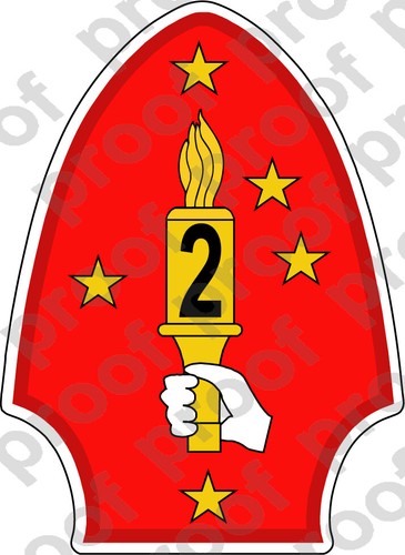 STICKER USMC UNIT 2nd MARINE DIVISION ooo USMC Lisc# 20187 | eBay