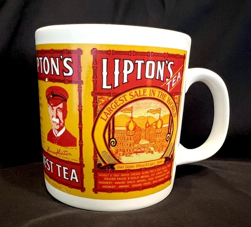 Vintage 12oz Lipton's Nostalgic Finest Tea Cup / Coffee Mug FPC England ...