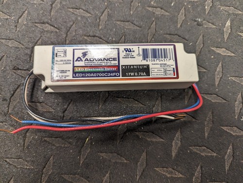 Advance 17W 0.7A LED driver LED120A0700C24FO, New | eBay