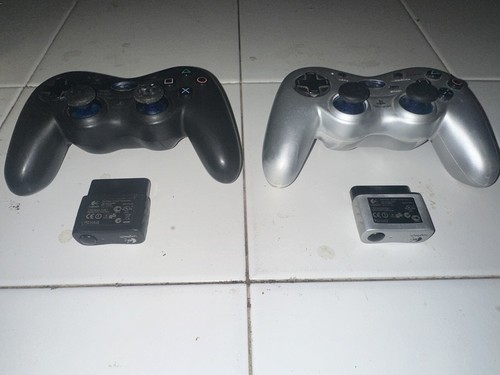 2 Logitech PlayStation 2 PS2 G-X2D11 Wireless Controller + Receiver ...