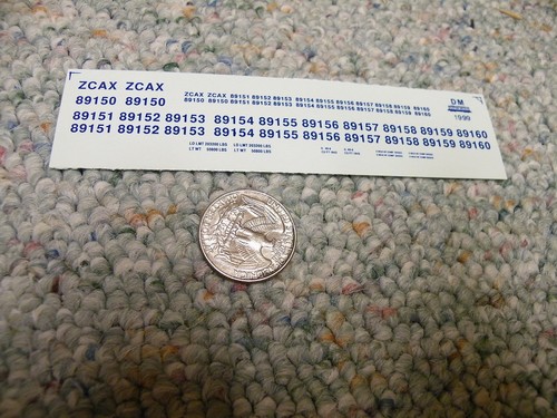 Herald King decals HO Zinc Corp of America ZCAX blue XX24 | eBay