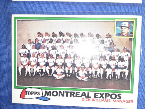 1981 Topps Montreal Expos - Dick Williams Montreal Expos #680 FREE ...
