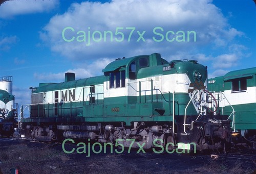 Original Slide- MN Michigan Northern RR RS3 1553 At Cadillac, MI. 10/78 ...