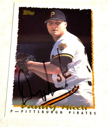 Autographed 1995 Topps Pittsburgh Pirates Baseball Card #109 Danny ...