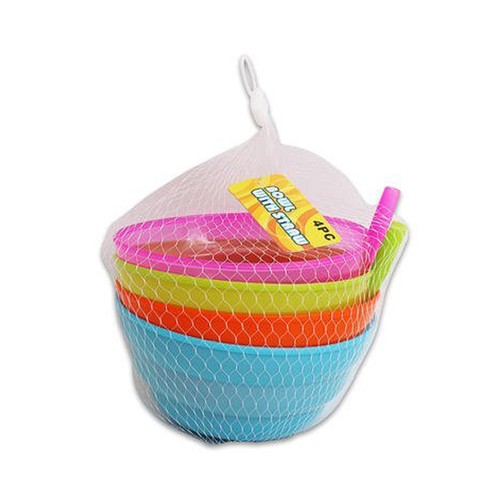 Cereal Bowl for Kids with Built in Straw Plastic Sip-a-bowl Pack of 4 ...
