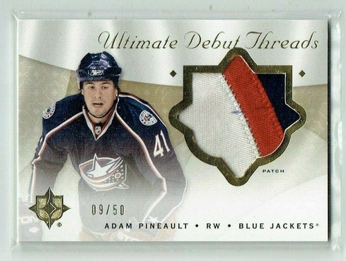 08-09 UD Upper Deck Ultimate Debut Threads Adam Pineault /50 Rookie ...