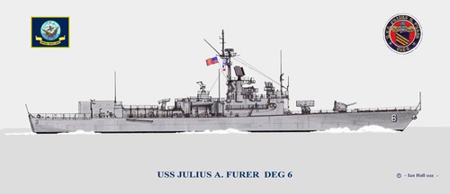 USS Julius A. Furer DEG-6 Print US Navy | eBay