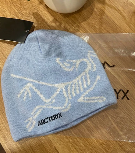 Arc'teryx Bird Head Toque Beanie – Light Blue Wool Unisex Winter Ski ...