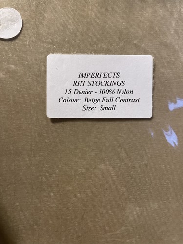 Eleganti RHT full contrast stockings. small, natural/black | eBay UK