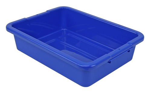 373-FSB-20155RBLCS Bussing Tub, 20"L x 15"W x 5"H Ribbed Bottom Bus Box ...