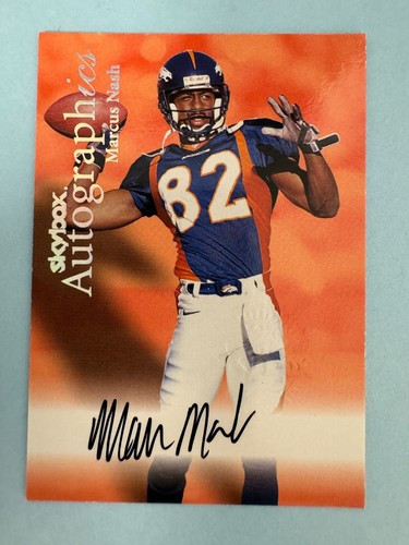 Marcus Nash 1999 SkyBox Premium Autographics #61 Auto DENVER BRONCOS | eBay