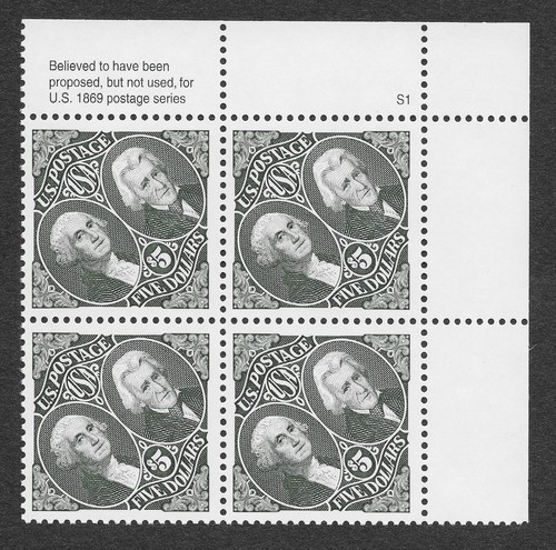 MMK Philately: US Scott #2592 MNH P# Block of (4) $5 Slate Green SCV ...